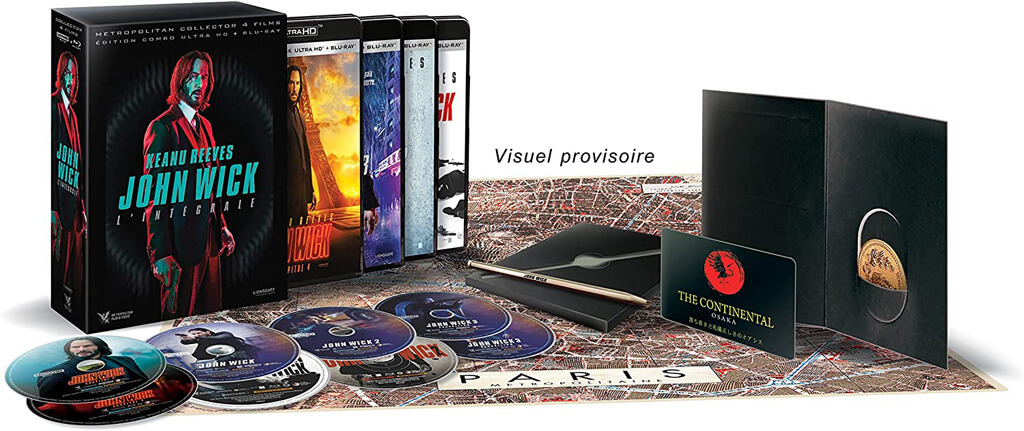 Coffret John Wick 1 à 4 - Édition Collector Limitée Blu-ray 4K ...