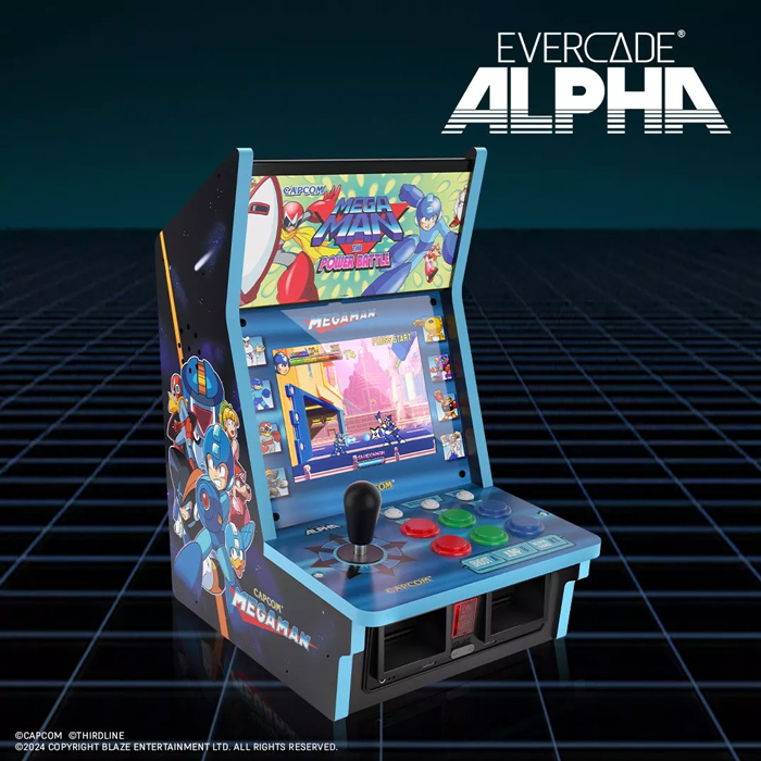 Réplique 1/4 de la borne d'arcade Alpha Mega Man : Bartop Arcade