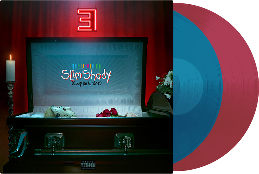 Eminem : The Death of Slim Shady (Coup de Grâce) - Vinyle rouge et bleu translucide